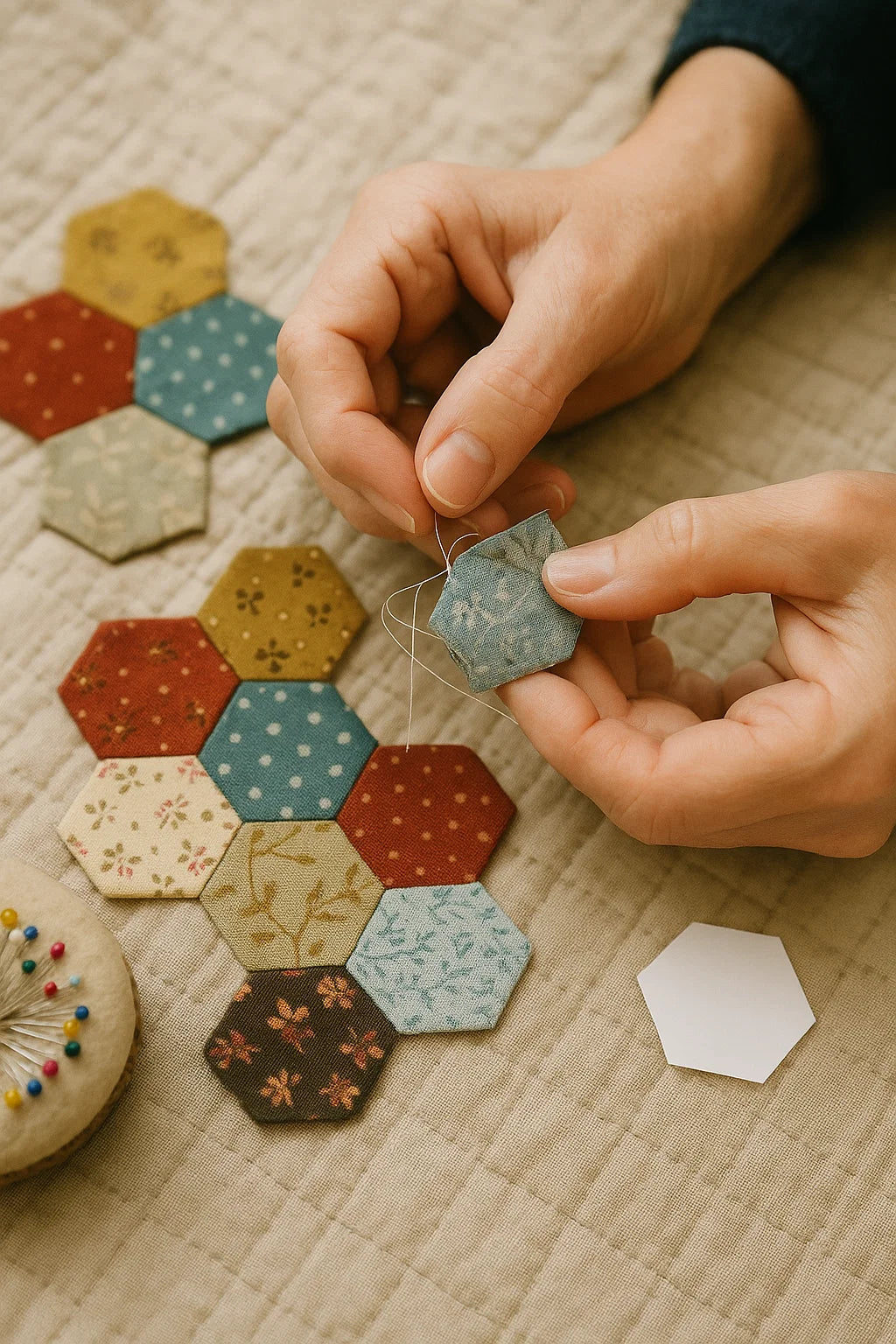 English Paper Piecing Supplies - EPP Templates & Papers | The Quilting Owl